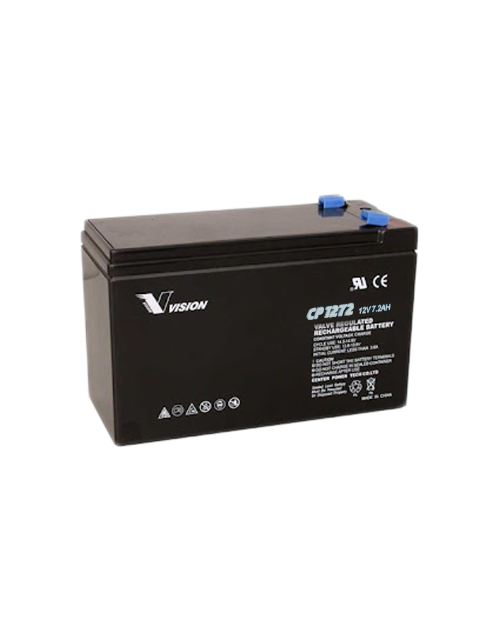 Vision Battery CP1272 พิกัด 12V 7.2Ah - UPSDD.com